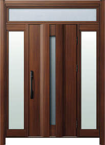 ドアリモD30 D4仕様 C04T 両袖ランマ付｜玄関ドア専科