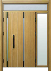 ドアリモD30 D4仕様 C08K 袖付親子ランマ付｜玄関ドア交換・リフォームの費用なら価格に自信がある玄関ドア専科に