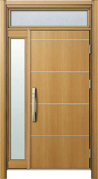 ドアリモD30 D2仕様 F08 片袖ランマ付｜玄関ドア専科