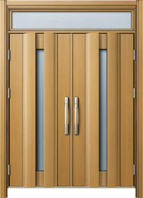 ドアリモD30 D2仕様 C04 両開きランマ付｜玄関ドア専科